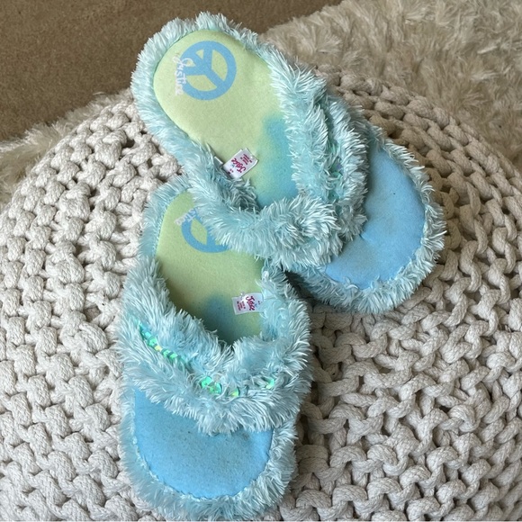 Justice | Shoes | Justice Fur Slippers 45 | Poshmark